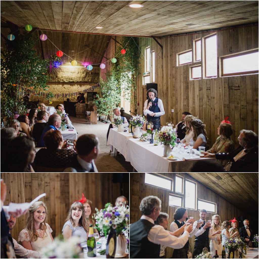 Fun filled rustic barn wedding at Comrie Croft – Fiona & Robert ...